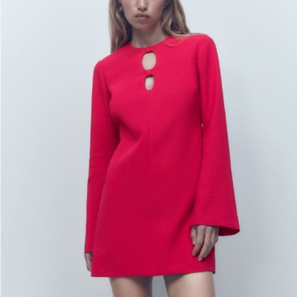 Zara | Dresses | Zara Cut Out Dress Fuchsia Nwt | Poshmark